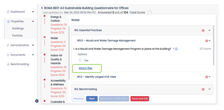 Start your Questionnaire - BOMA Field Guide - English